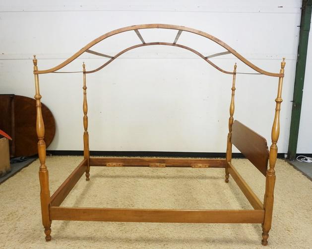 Stickley Solid Cherry 4 Poster Canopy Bed