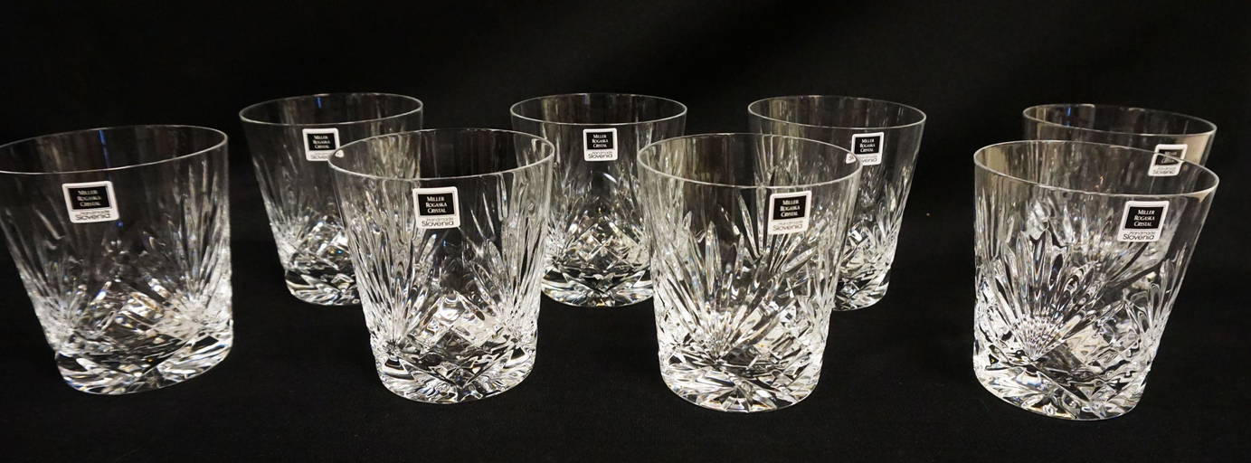 Lot Of 8 Miller Rogaska Crystal