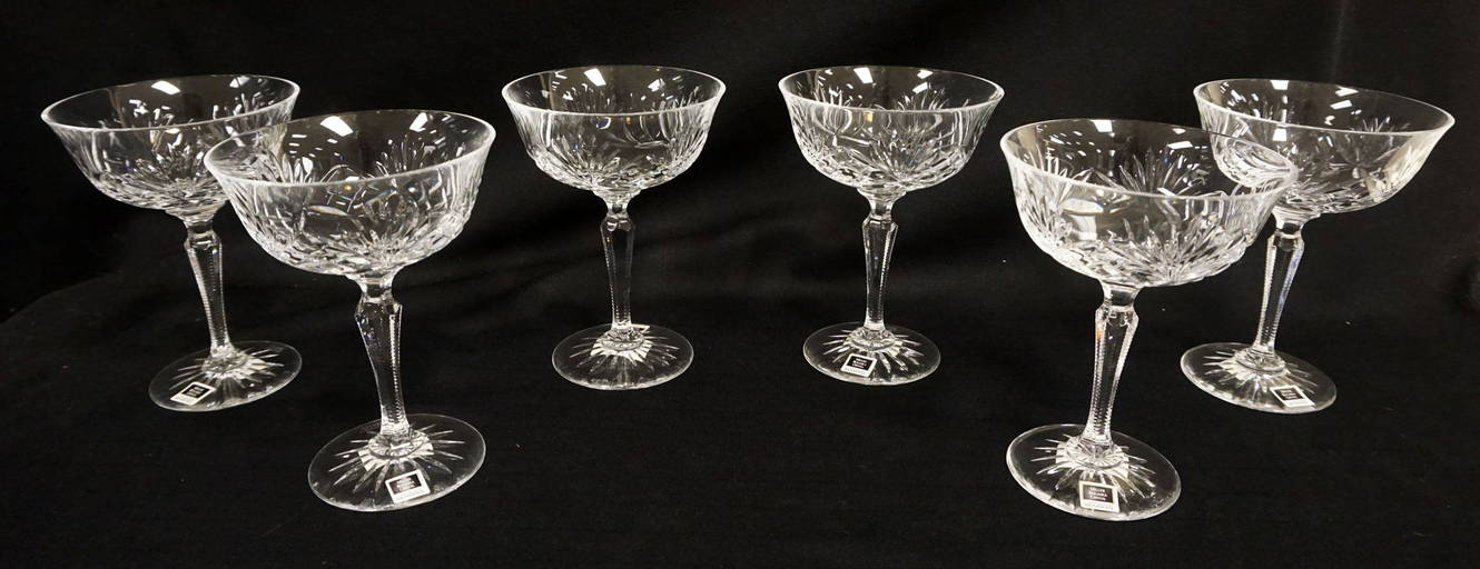 Lot Of 6 Miller Rogaska Crystal
