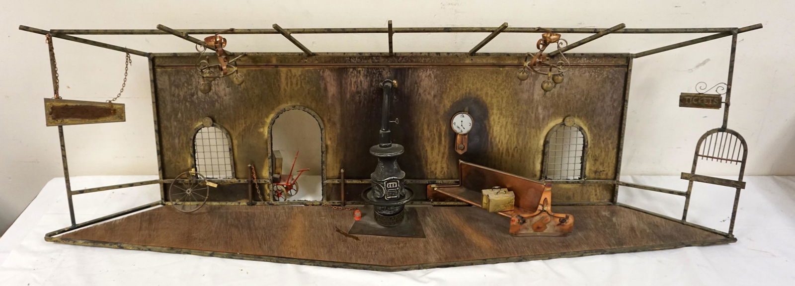 Signed Curtis Jere Metal Sculpture