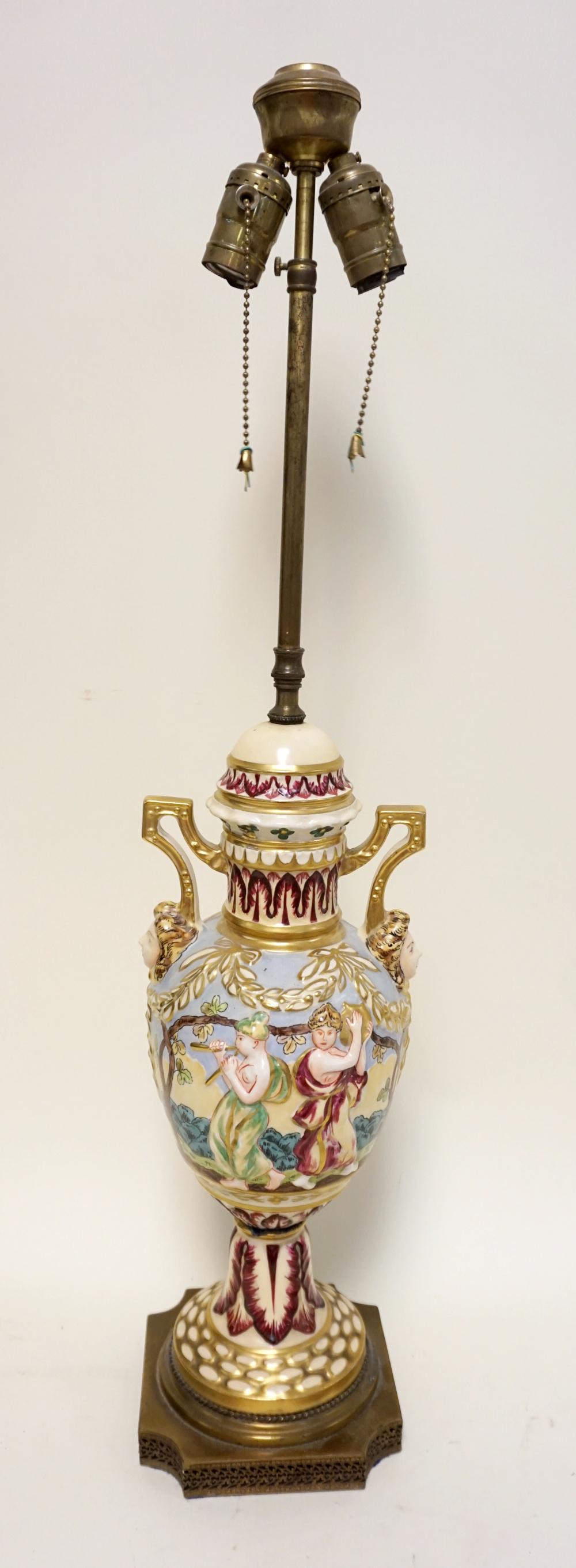 Capodimonte Table Lamp Auction