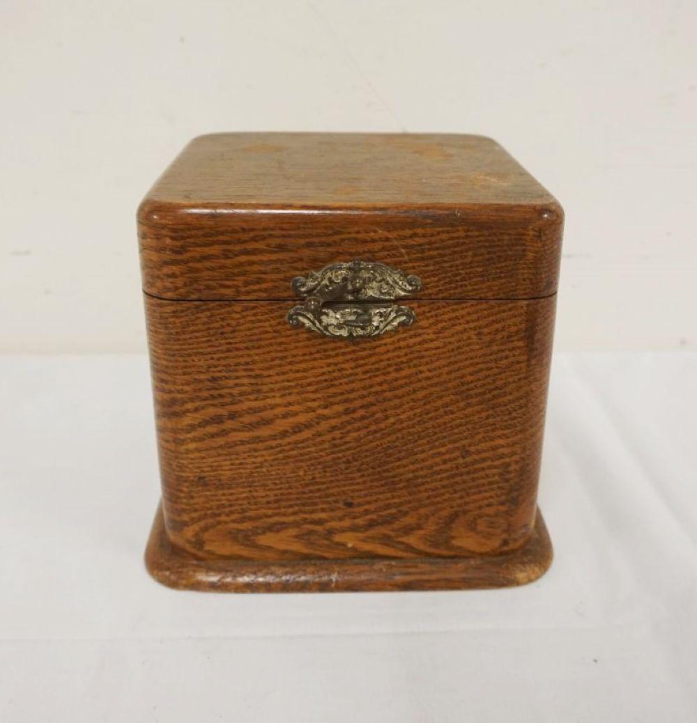 Victorian Oak Collar Box