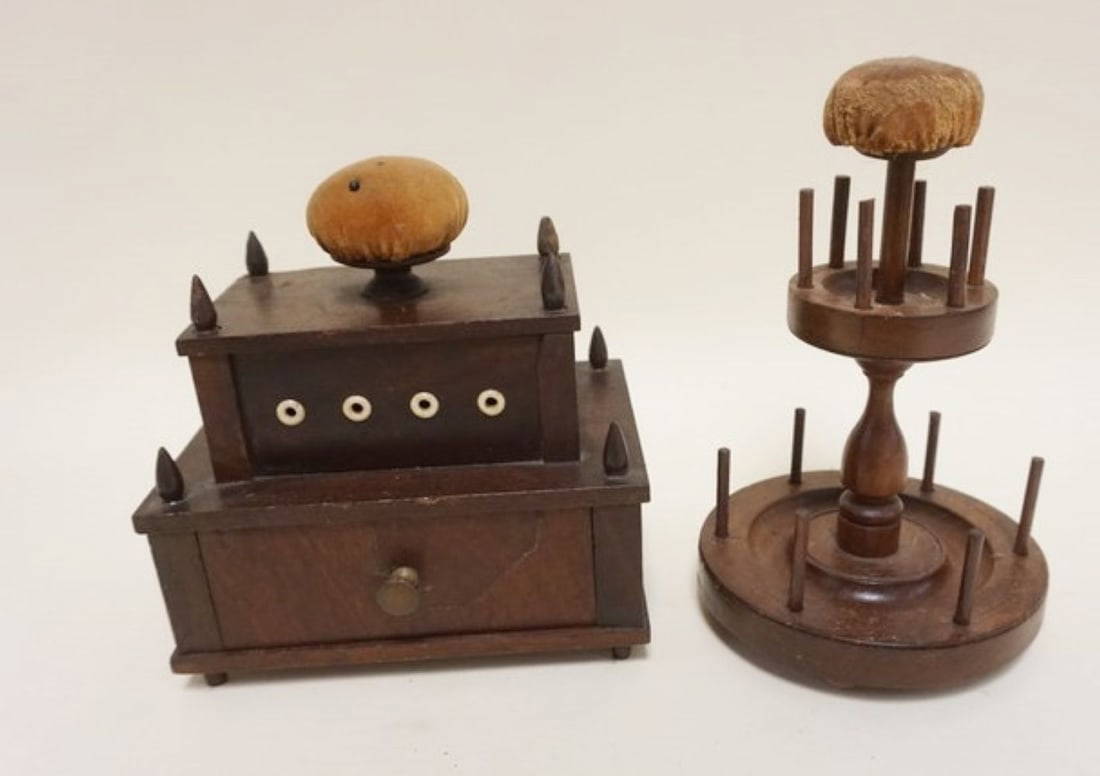 Antique Sewing Thread Holders Auction