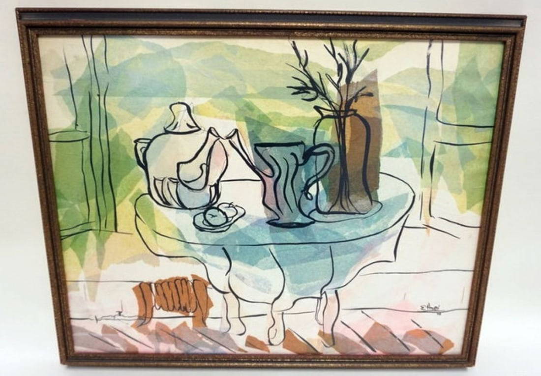 Mid Century Modern Ethan Painting Auction