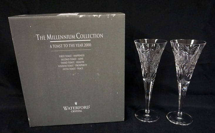 Waterford Crystal Toasting Flutes Auction