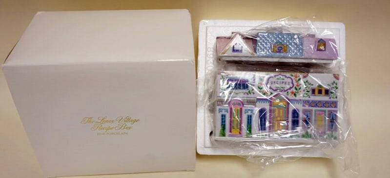 Lenox Village Collection Recipe Box Auction