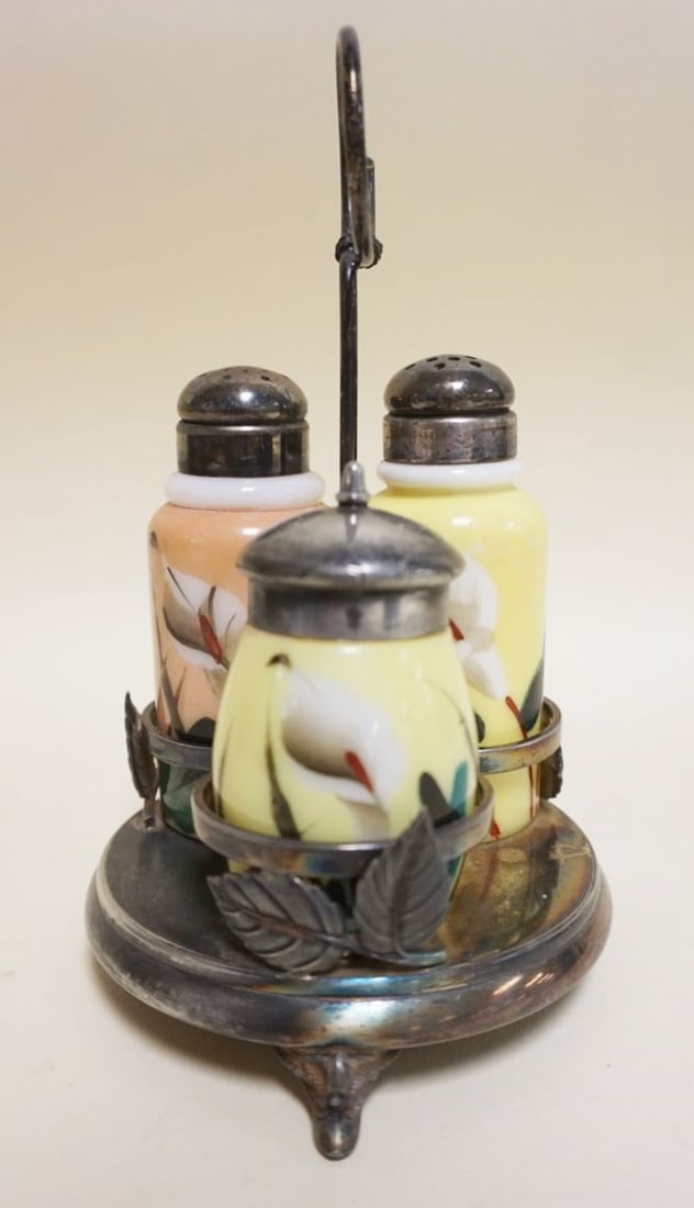 Victorian Salt & Pepper Condiment Set Auction