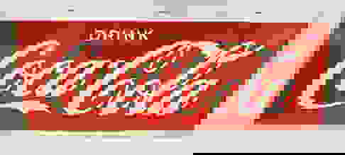 Large Antique Metal Coca-cola Store Sign Auction