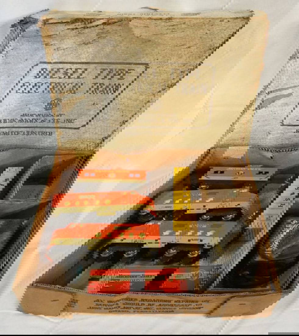 Marx Toy Train Set In Box Auction