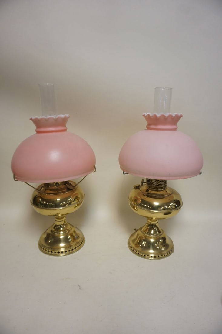 2 Brass Rayo Lamps Auction