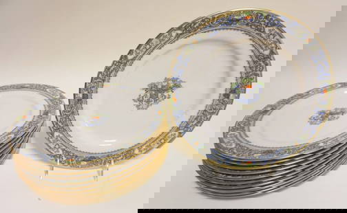 Lenox Autumn Gilt Rimmed 12 Inch Plates