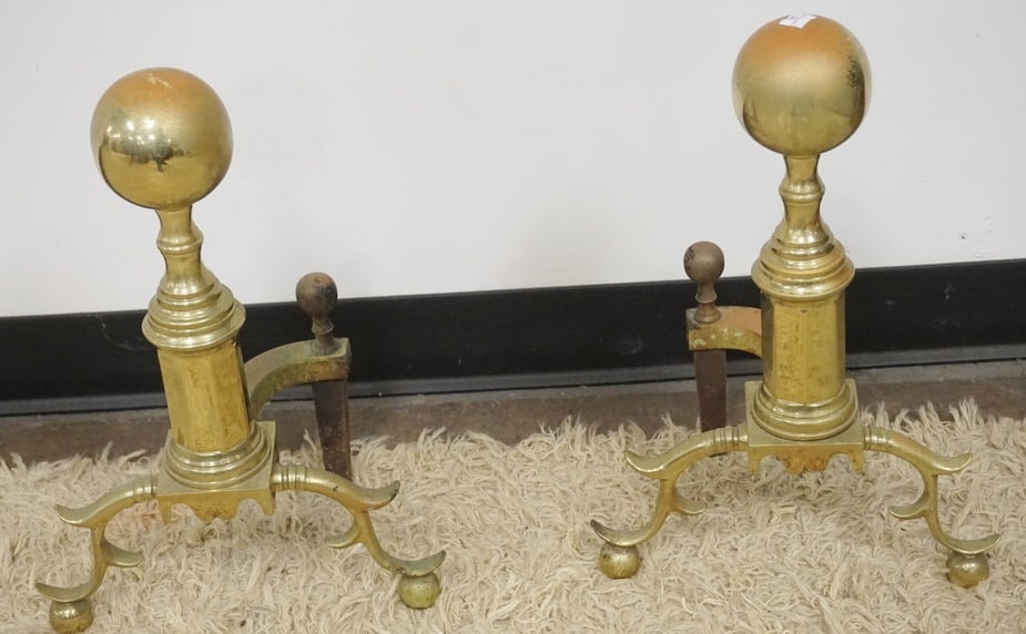 Brass Andirons Auction