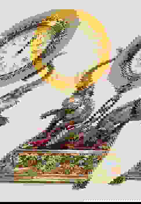 Jay Strongwater Jungle Scene Clock Auction