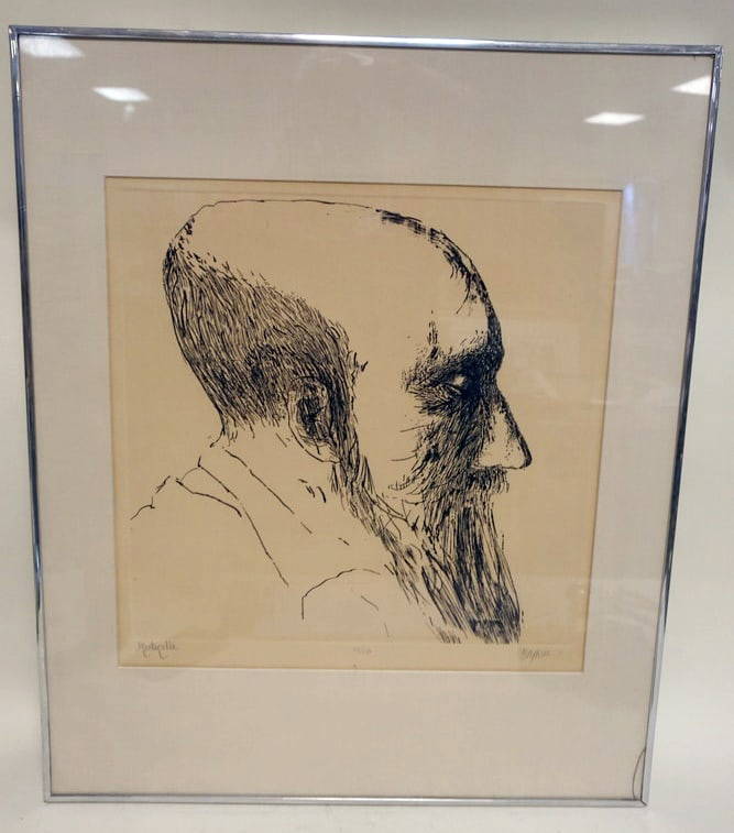 Leonard Baskin Signed Print Auction