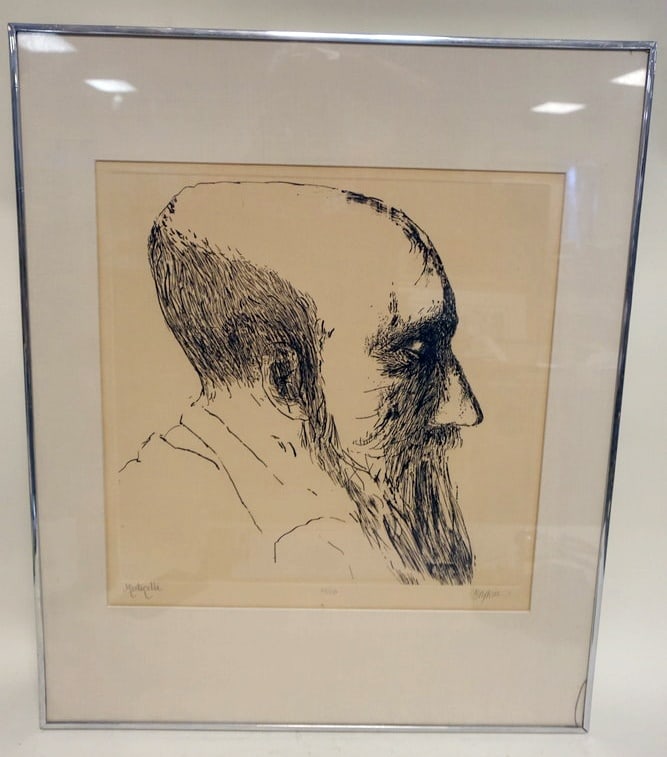 Leonard Baskin Signed Print Auction