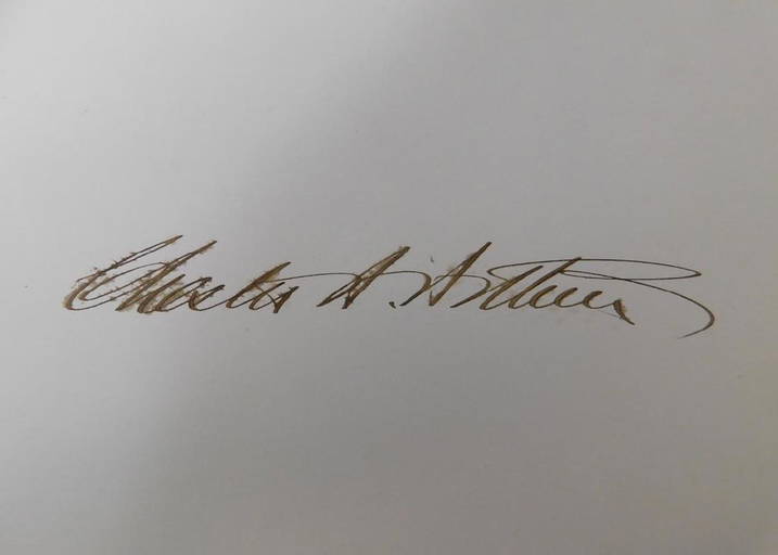 Chester A. Arthur Autograph, 21st President