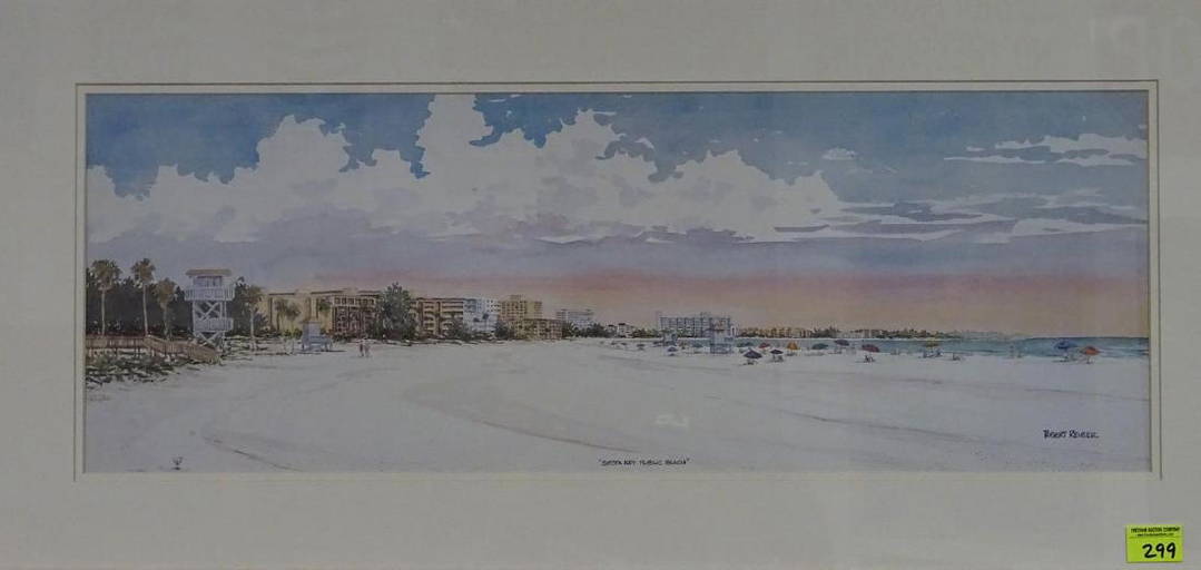 Robert Reiber (florida Artist) Portrait Of Siesta Key