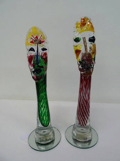 Peter Zelle Art Glass Totems