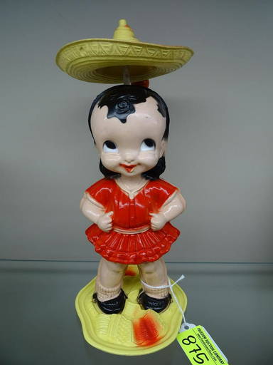 Irwin Plastic Dancing Senorita Wind Up Girl