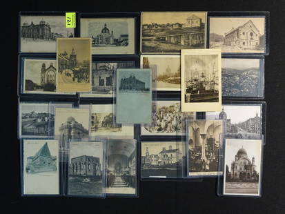 Collection Of Jewish Synagogue Postcards
