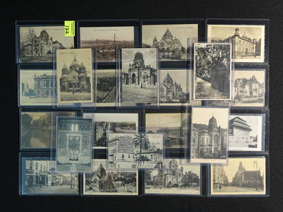 Collection Of Jewish Synagogue Postcards