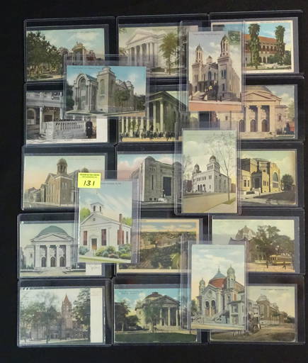 Collection Of Jewish Synagogue Postcards