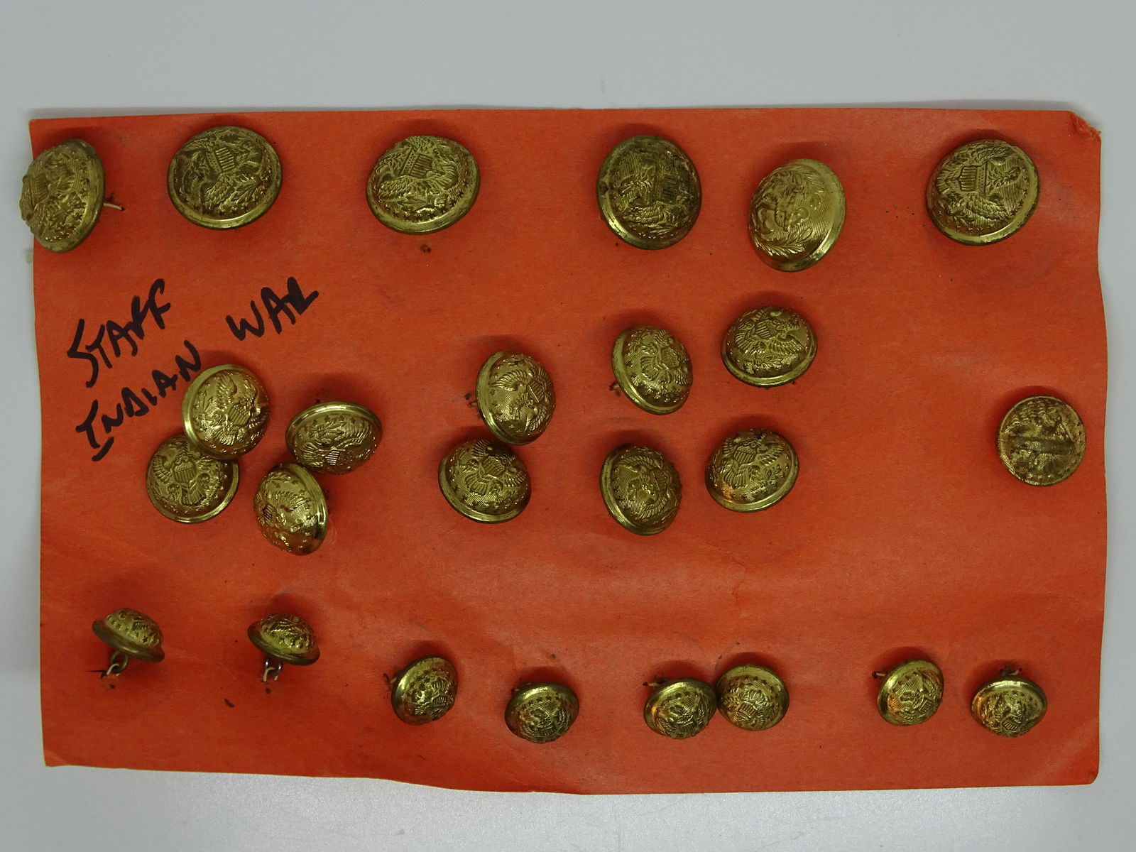 COLLECTION OF INDIAN WAR MILITARY BUTTONS - Nov 24, 2019 | Freedom ...