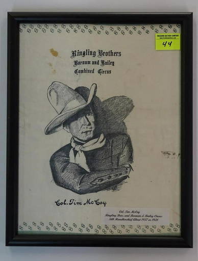 Rbbb Col. Tim Mccoy Souvenir Silk Handkerchief