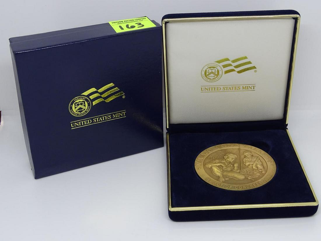 2000 NAVAJO CODE TALKERS BRONZE MEDAL - Mar 08, 2020 | Freedom Auction ...