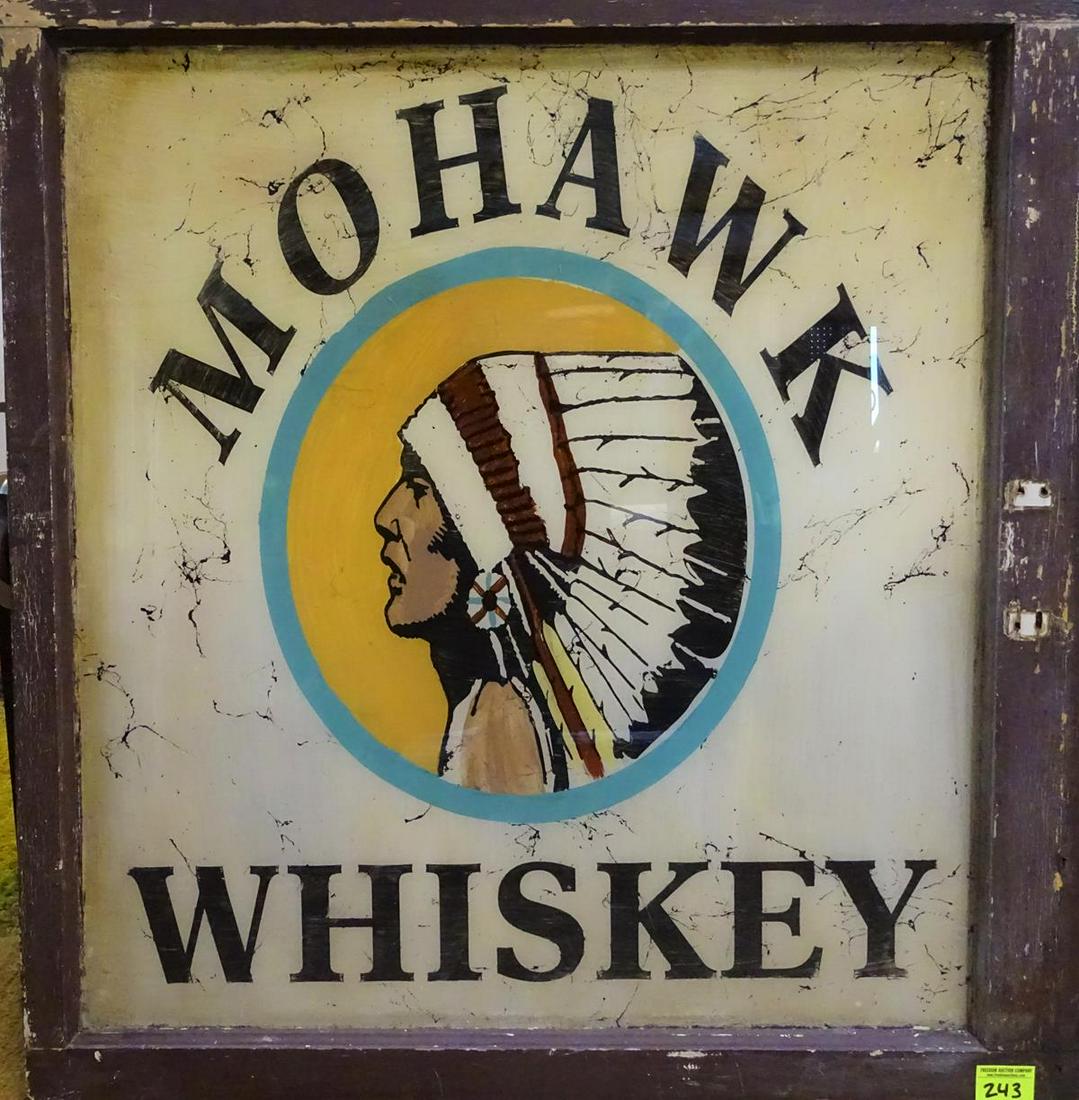 MOHAWK WHISKEY TRADE SIGN - Mar 08, 2020 | Freedom Auction Company in FL