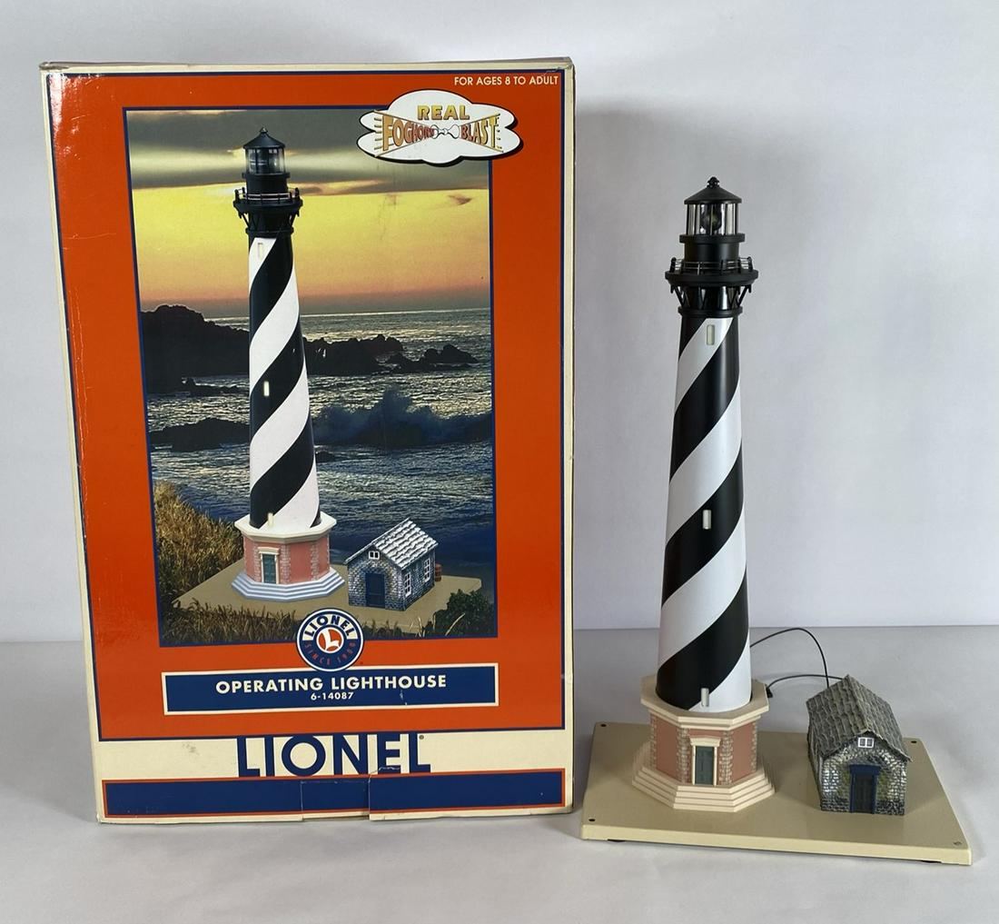 Lionel Train Operating Lighthouse