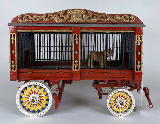 Circus Tiger Cage Wagon Model