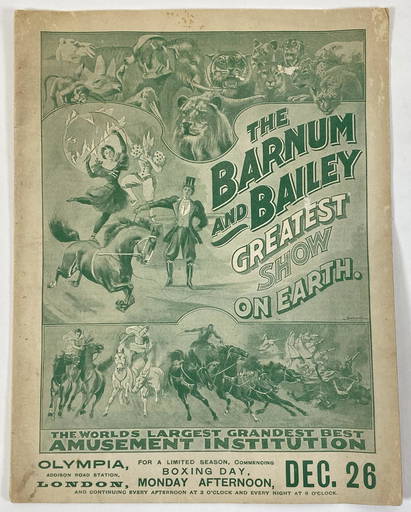 1898 BARNUM & BAILEY CIRCUS COURIER (#0327) on Feb 12, 2022 | Freedom Auction Company in FL