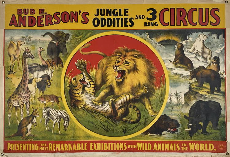 BUD E. ANDERSON'S JUNGLE ODDITIES CIRCUS POSTER - Feb 12, 2022 ...