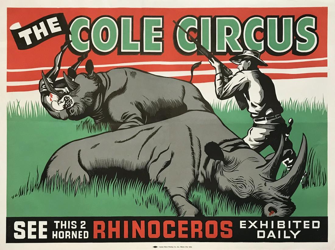 The Famous Dan Rice Circus Poster
