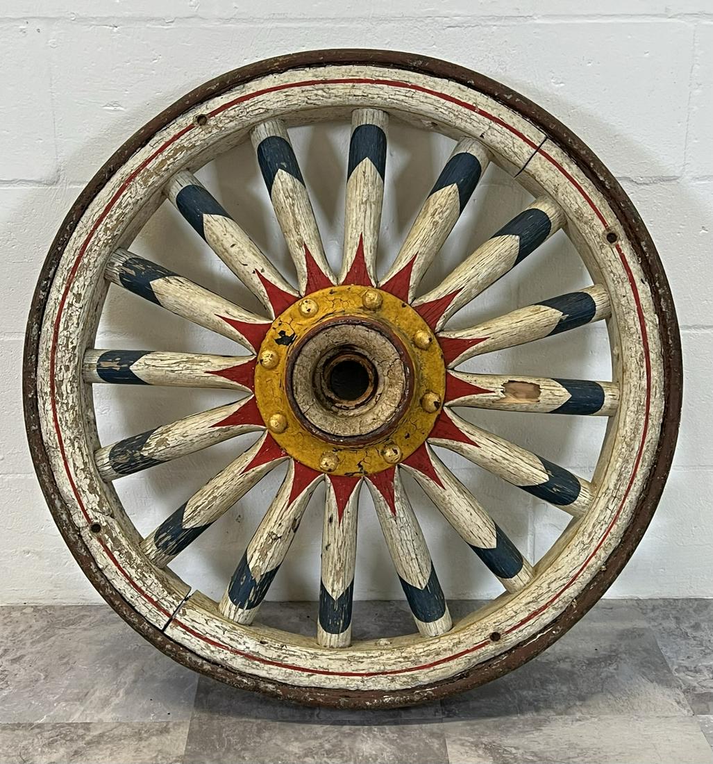 Antique Circus Wagon Wheel