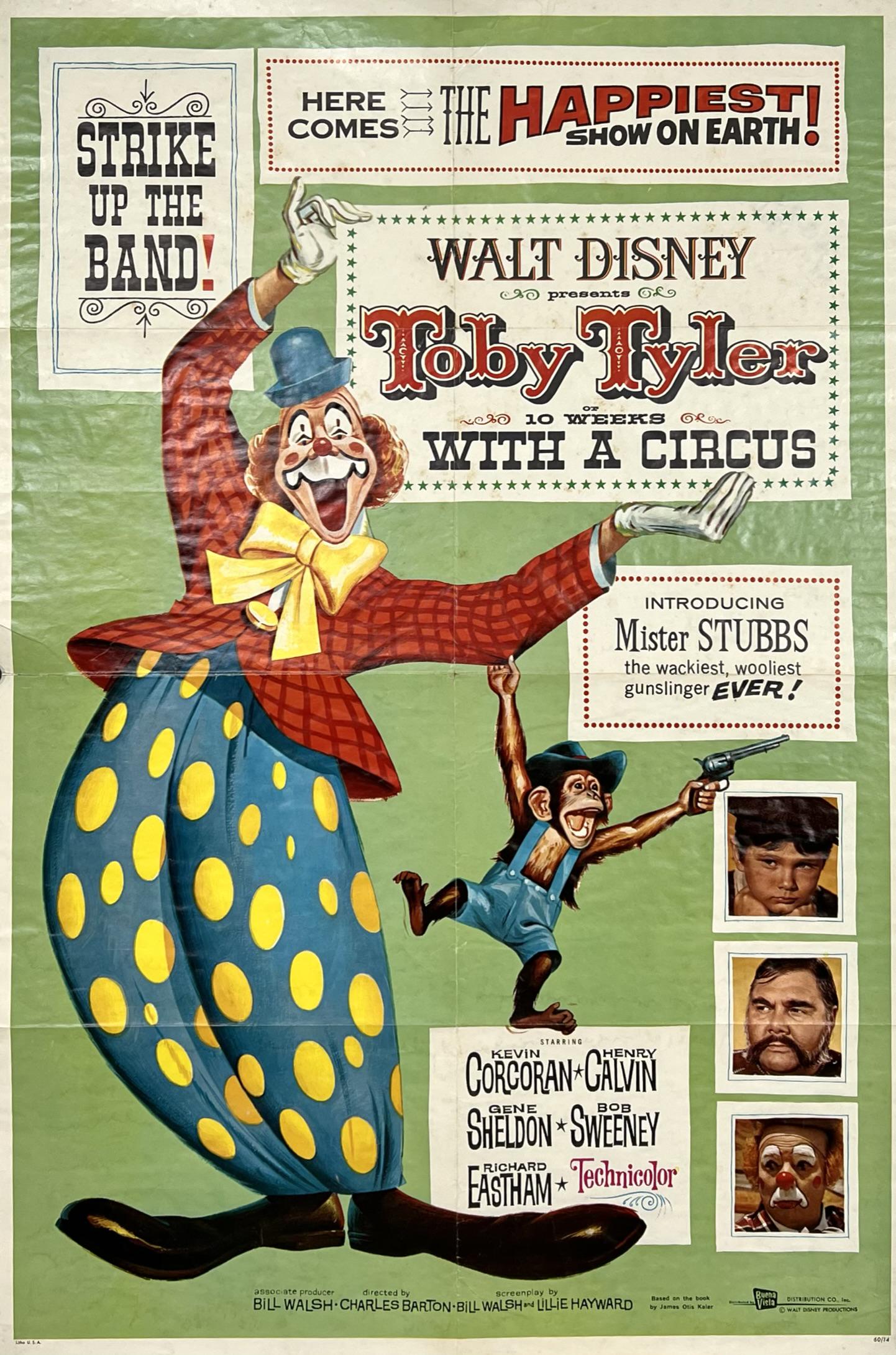 WALT DISNEY'S TOBY TYLER FILM POSTER (#0989) on Aug 06, 2022 | Freedom ...