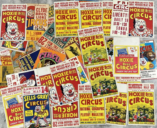CIRCUS WINDOW CARDS (#1021) on Aug 06, 2022 | Freedom Auction Company in FL