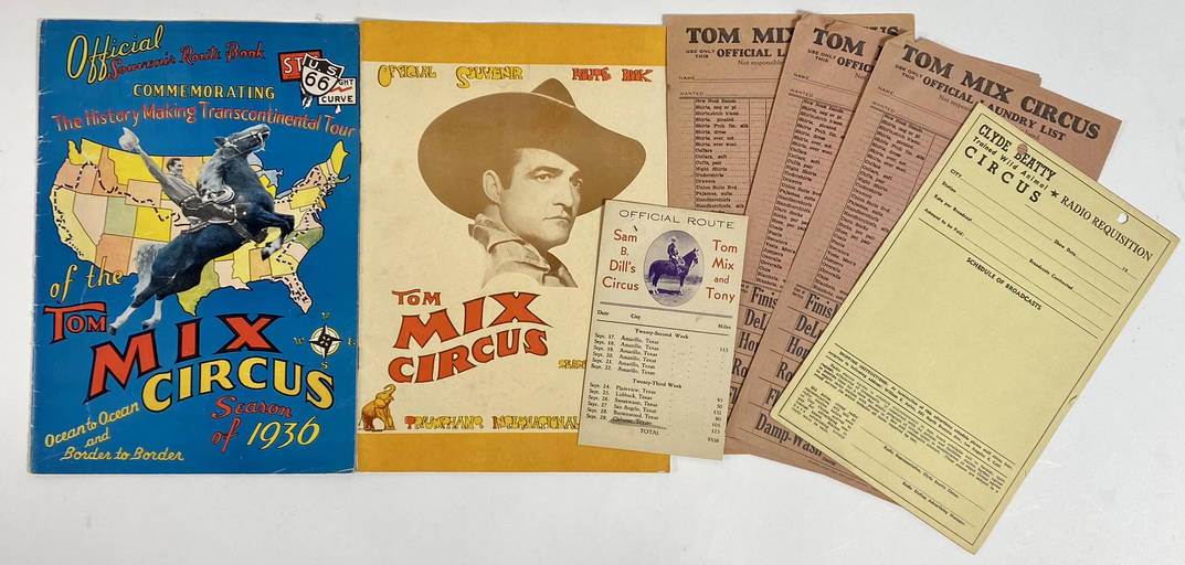 Tom Mix Circus Memorabilia