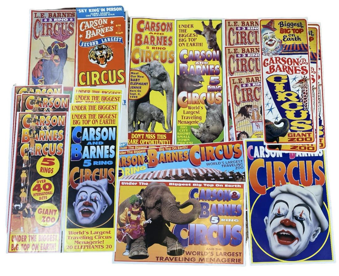 Carson & Barnes Circus Poster Collection