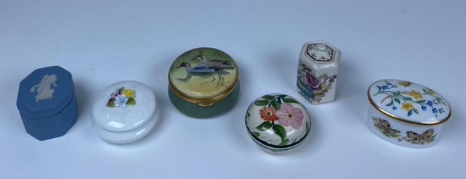 English Porcelain Trinket Boxes
