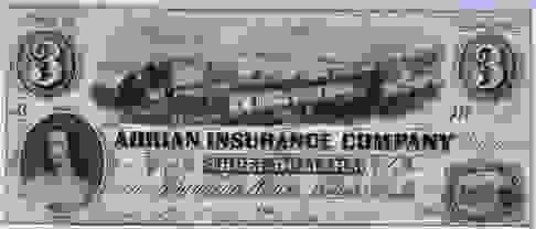1840's Adrian Insurance Co. Obsolete Note Auction