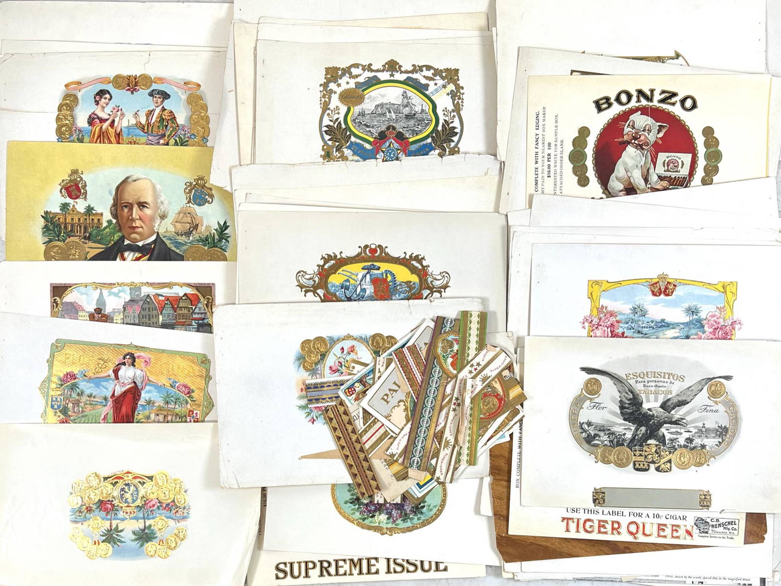 Tobacciana - Tobacco And Cigar Label Collection Auction