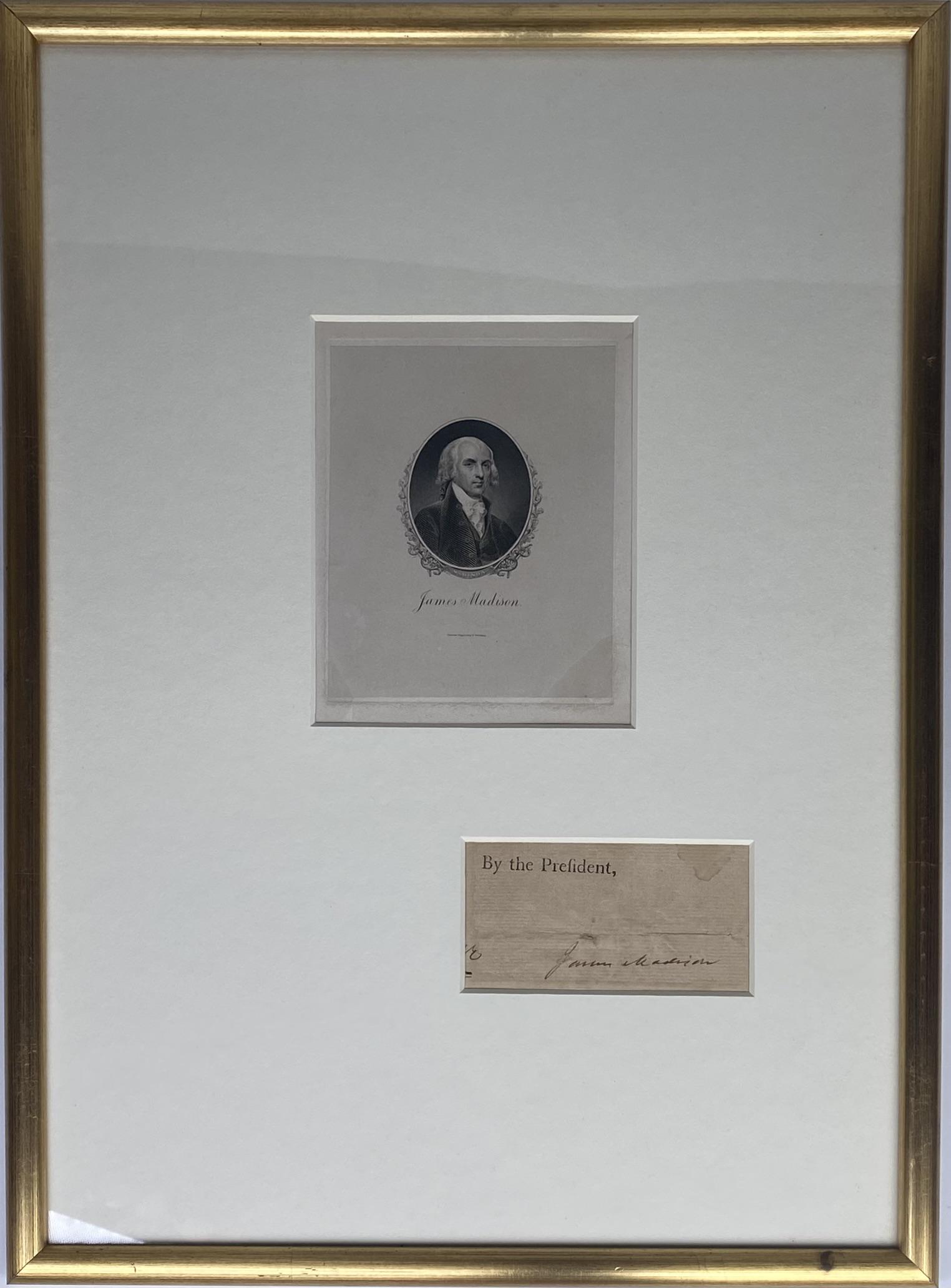 President James Madison Autograph Auction