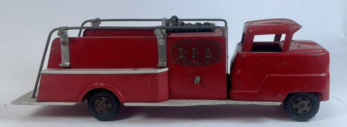 Structo Fire Department Pumper Truck Toy Auction