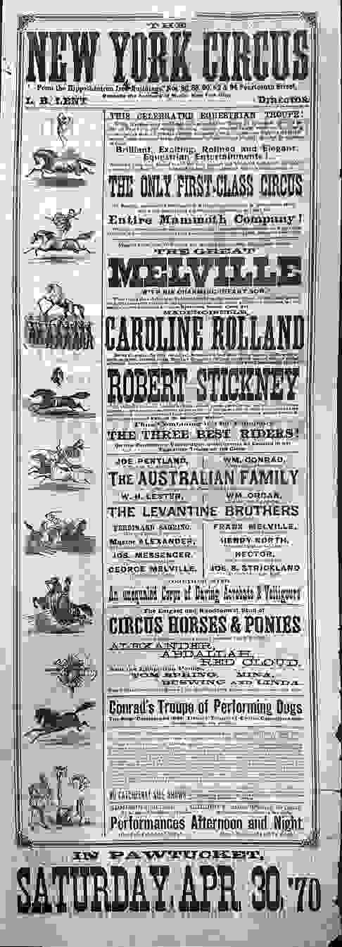 The New York Circus - L.b. Lent 1870 Auction