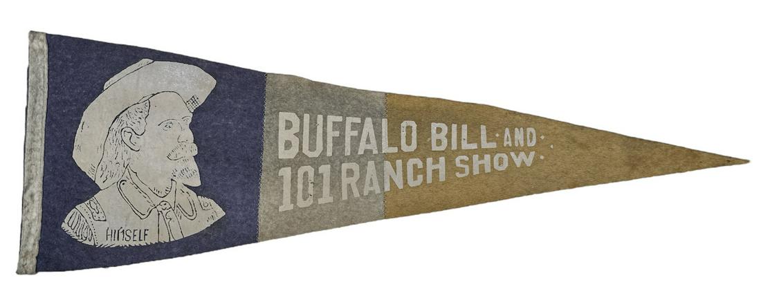 Buffalo Bill And 101 Ranch Souvenir Pennant Auction