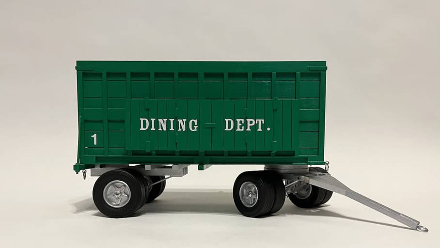 Circus Dining Dept Half Inch Scale Model Wagon, Circa 1970's