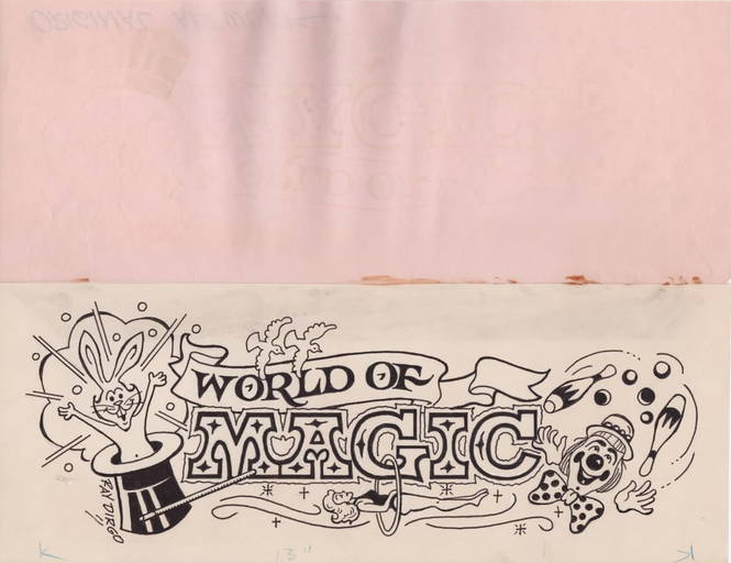 Ray Dirgo Original Pen & Ink Artwork For World Of Magic, With Jacket ...