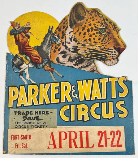 Parker & Watts Circus Counter Card